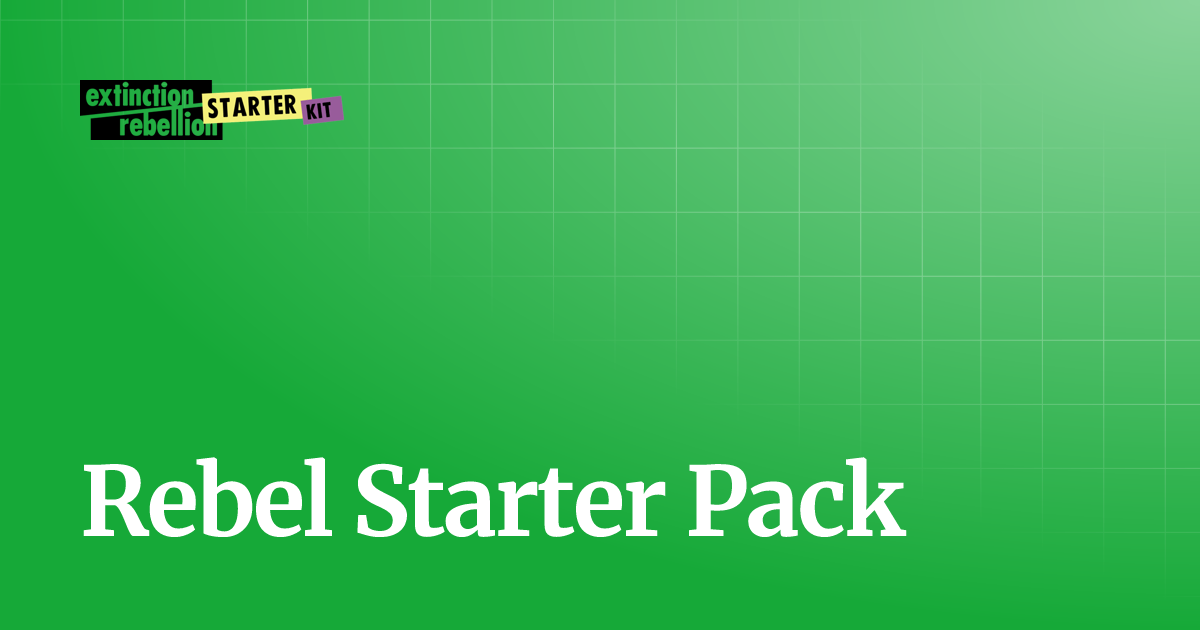 Rebel Starter Pack | XR Belgium Starter Kit